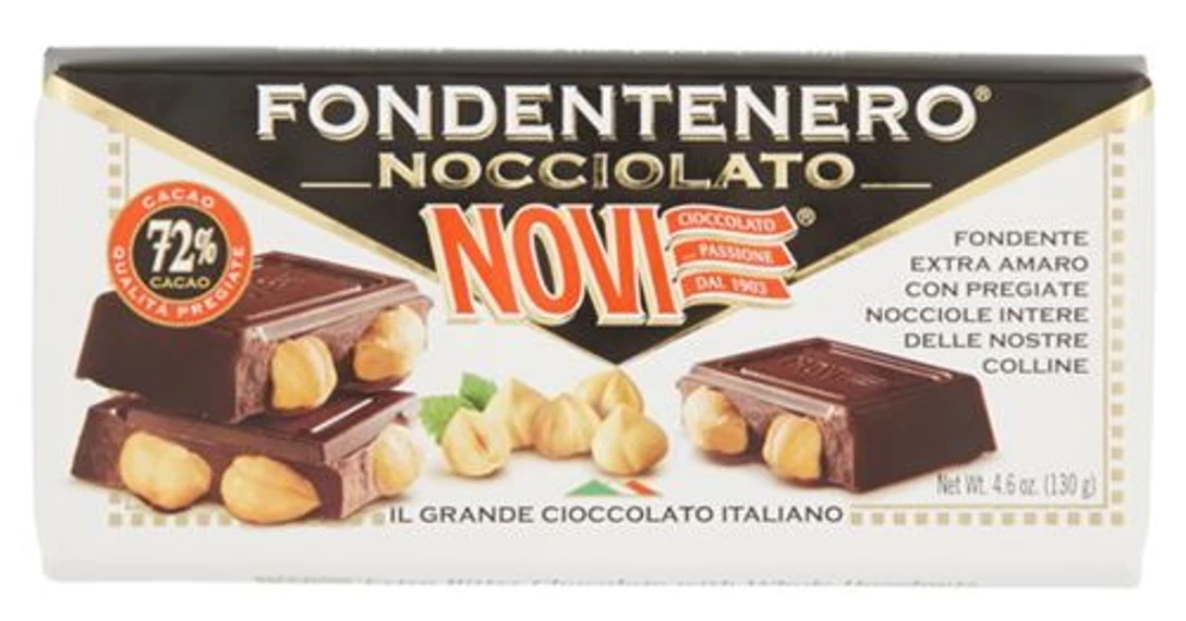 Novi Fondentenero mogyorós csokoládé 130g - Online snack webáruház ...