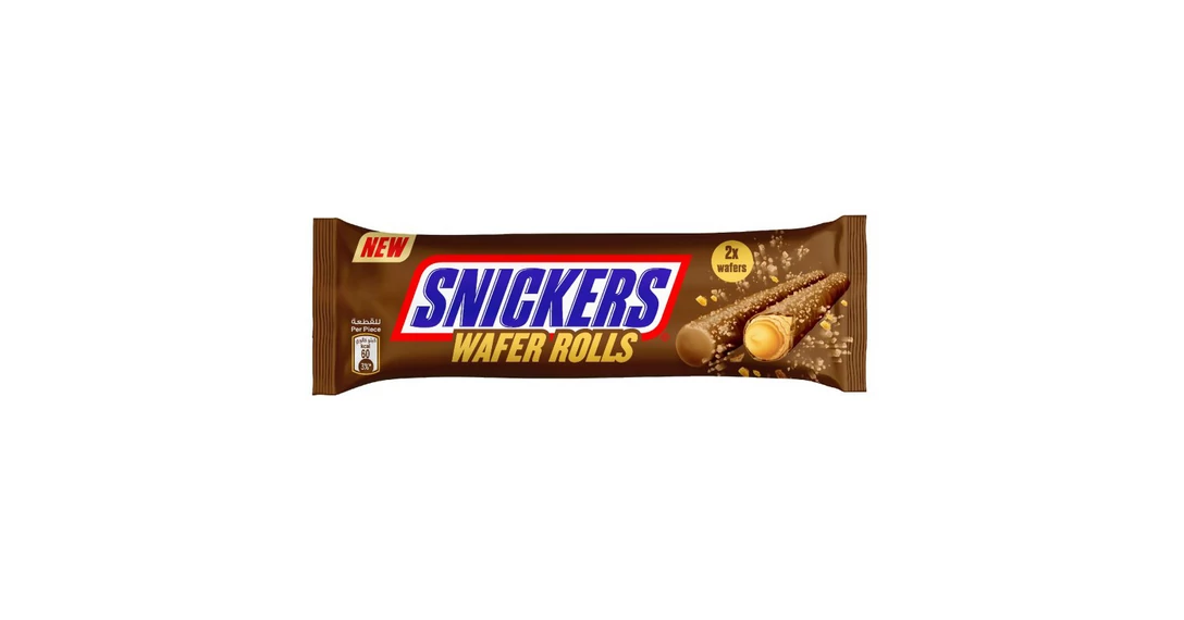 Snickers Wafer Rolls 24 g – Ropogós ostyatekercs Snickers ízben